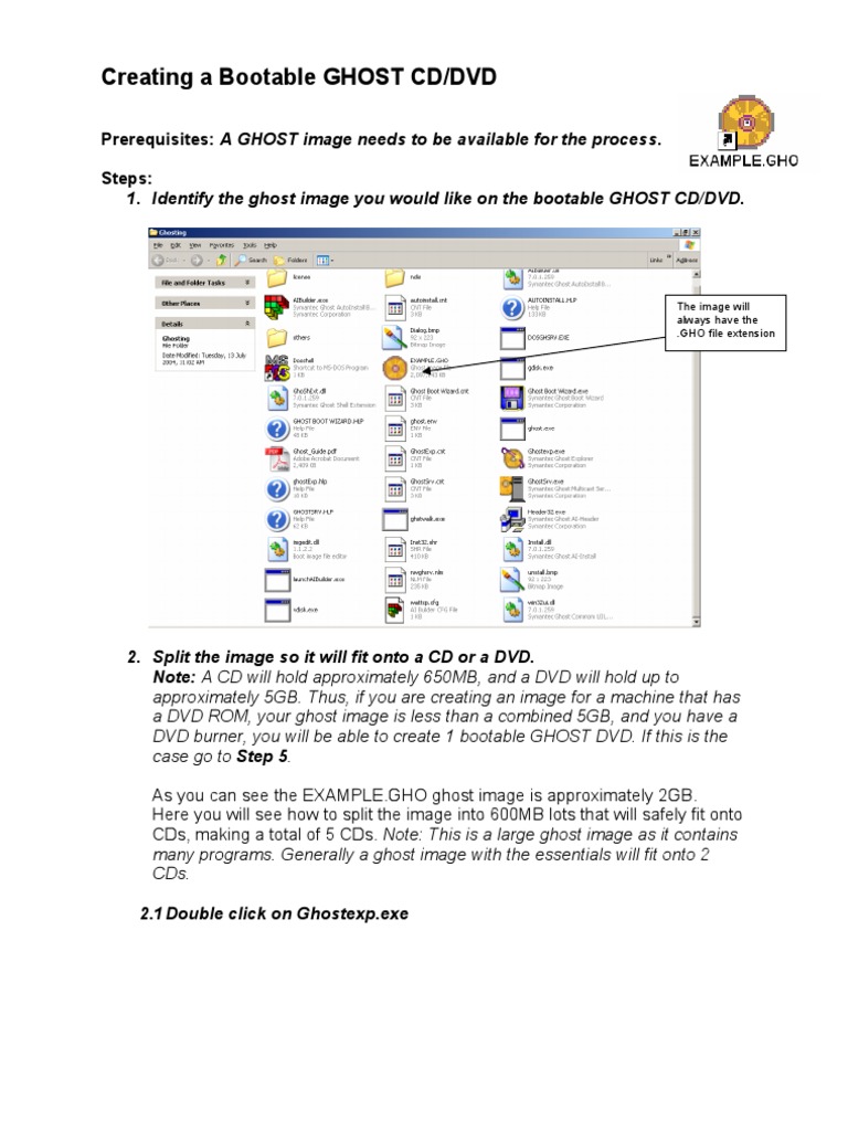 Creating A Bootable GHOST C1 | PDF | Cd Rom | Booting