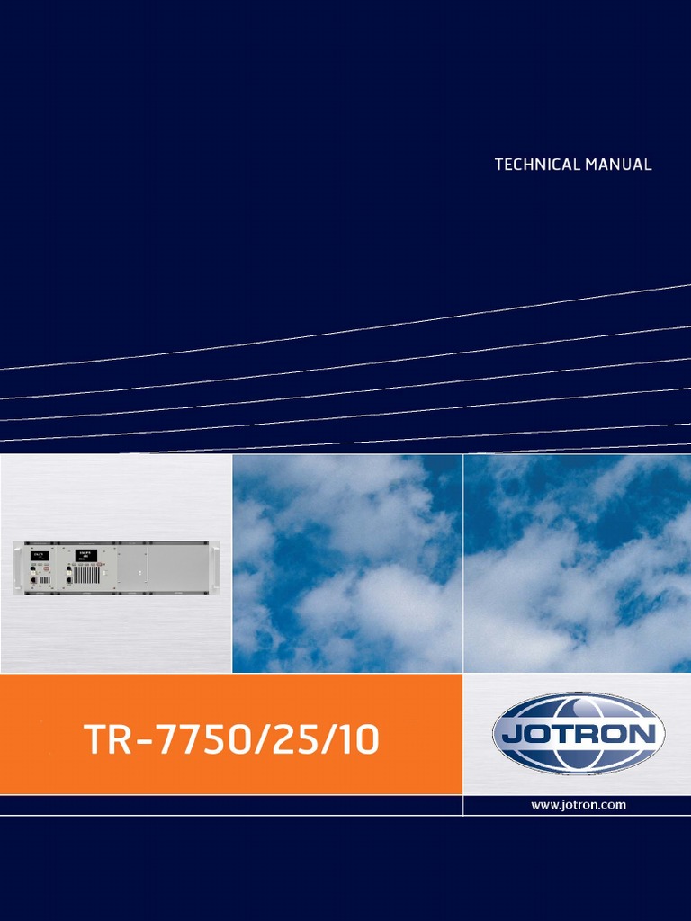 JOTRON TR77xx Technical Manual | PDF | Bit Rate | Radio