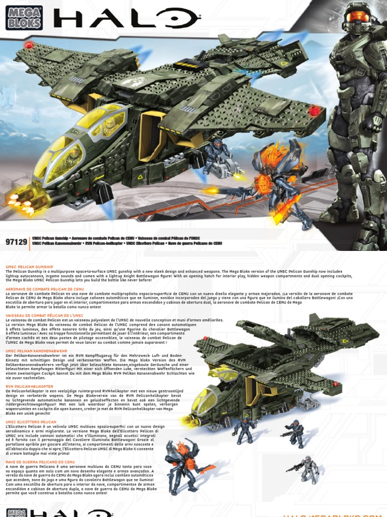 Instruction Unsc Pelican Gunship 97129 5594 | PDF | Microsoft | Video Games