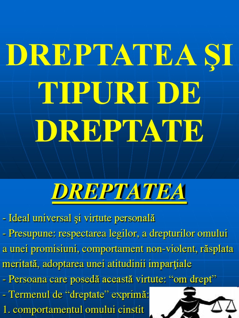 Dreptatea Si Tipuri de Dreptate | PDF