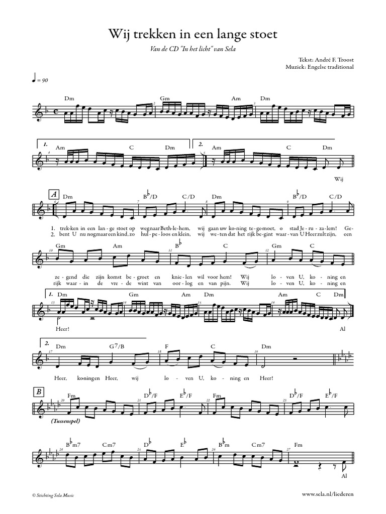 Sela - Wij Trekken in Een Lange Stoet | PDF | Troubles