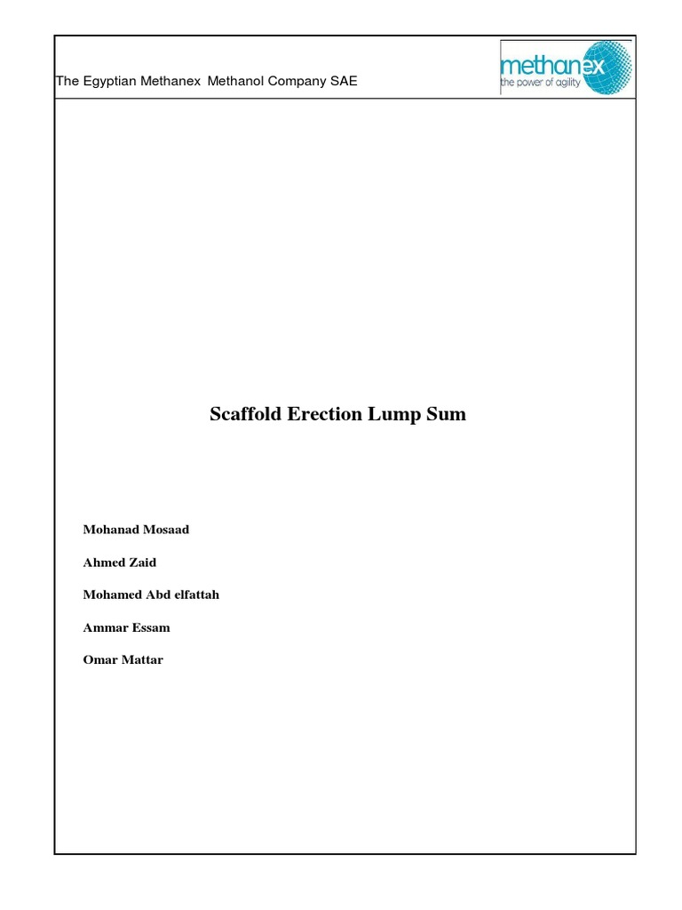Scaffold Report | Scaffolding | Business
