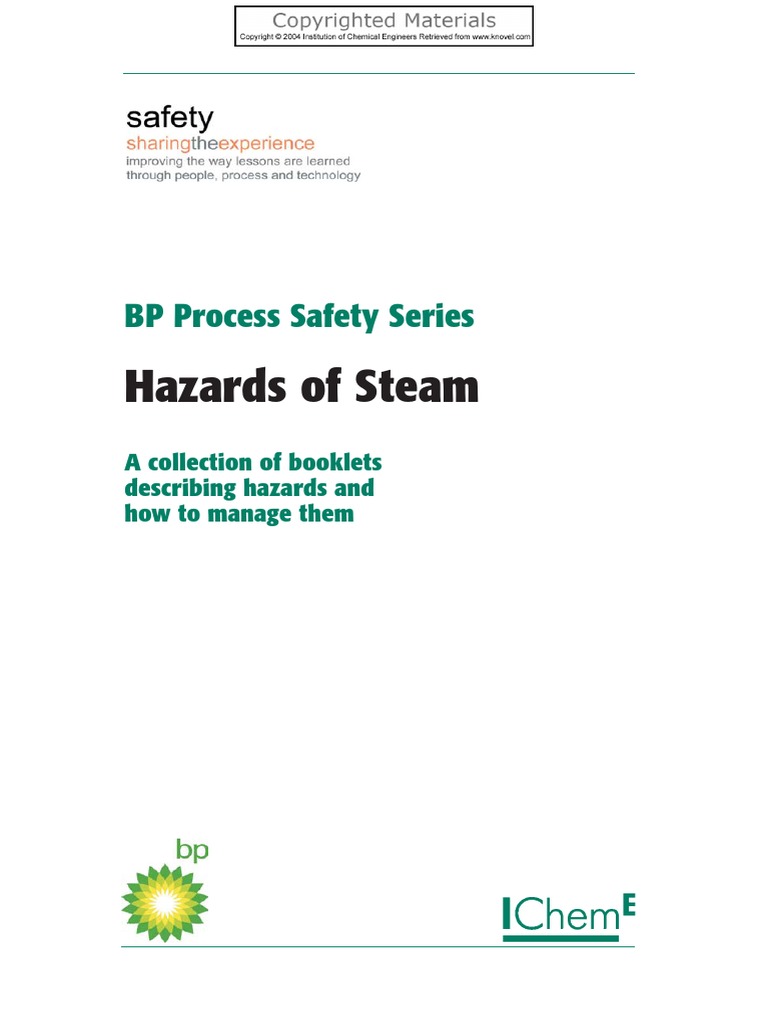 (BP Process Safety Series) - Hazards of Steam-Institution of Chemical ...