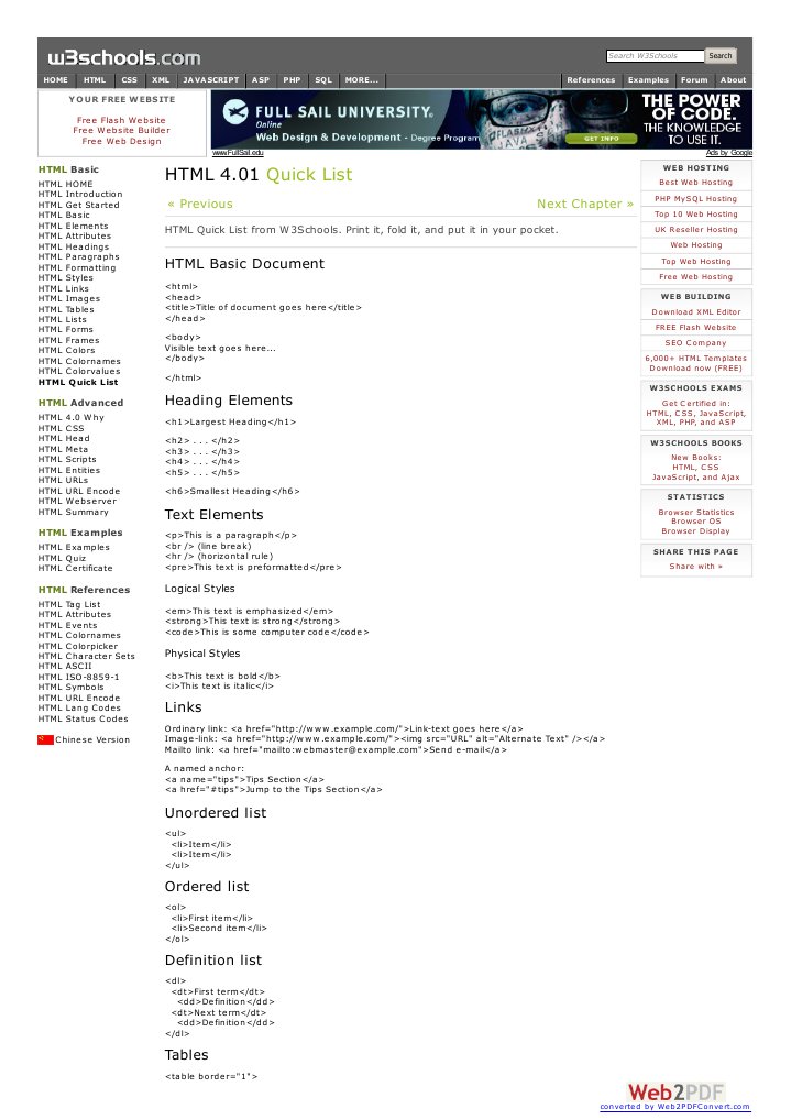 WWW W3schools Com | PDF | Html | Html Element