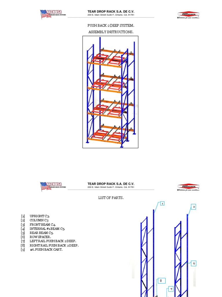 2deep Push Back System | PDF | Manufactured Goods