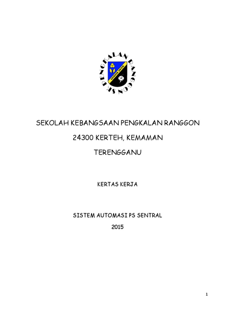 KK Sistem Automasi Ps Sentral Tarantula 2015 | PDF