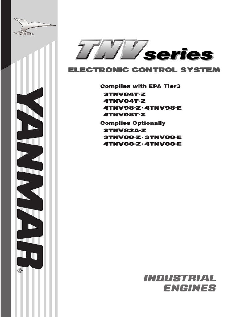 TNV Electronic Control Yanmar | PDF | Throttle | Switch