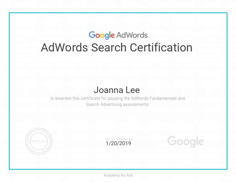 Certificate 03023-8368943 | PDF | Media Manipulation | Online Advertising