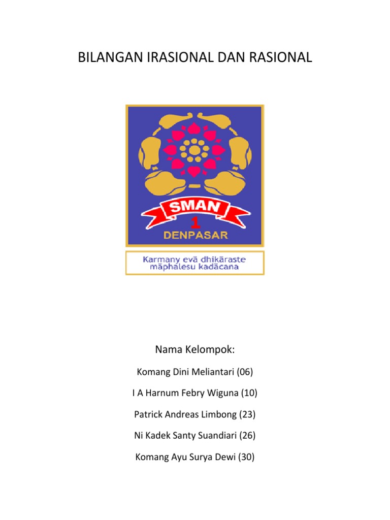 Bilangan Irasional Dan Rasional | PDF | Metode & Bahan Ajar