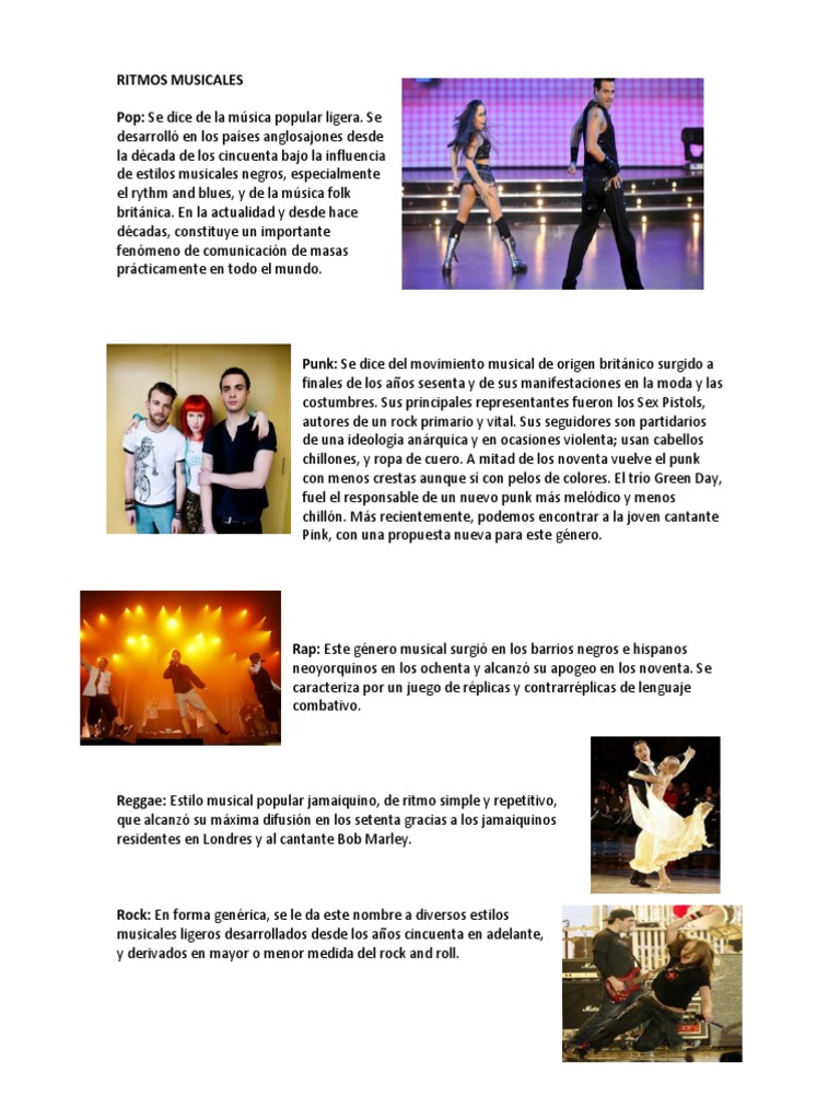 15 Ritmos Musicales | PDF | Blues | Rock and roll