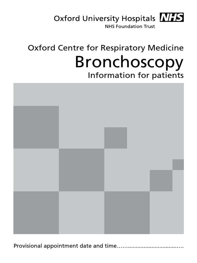 Preparing for a Bronchoscopy: A Comprehensive Guide for Patients | PDF ...