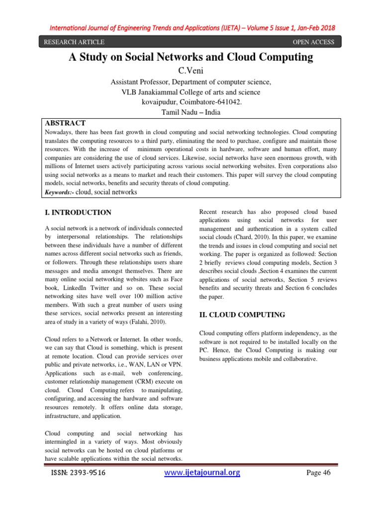 (IJETA-V5I1P8) :C Veni | PDF | Platform As A Service | Cloud Computing