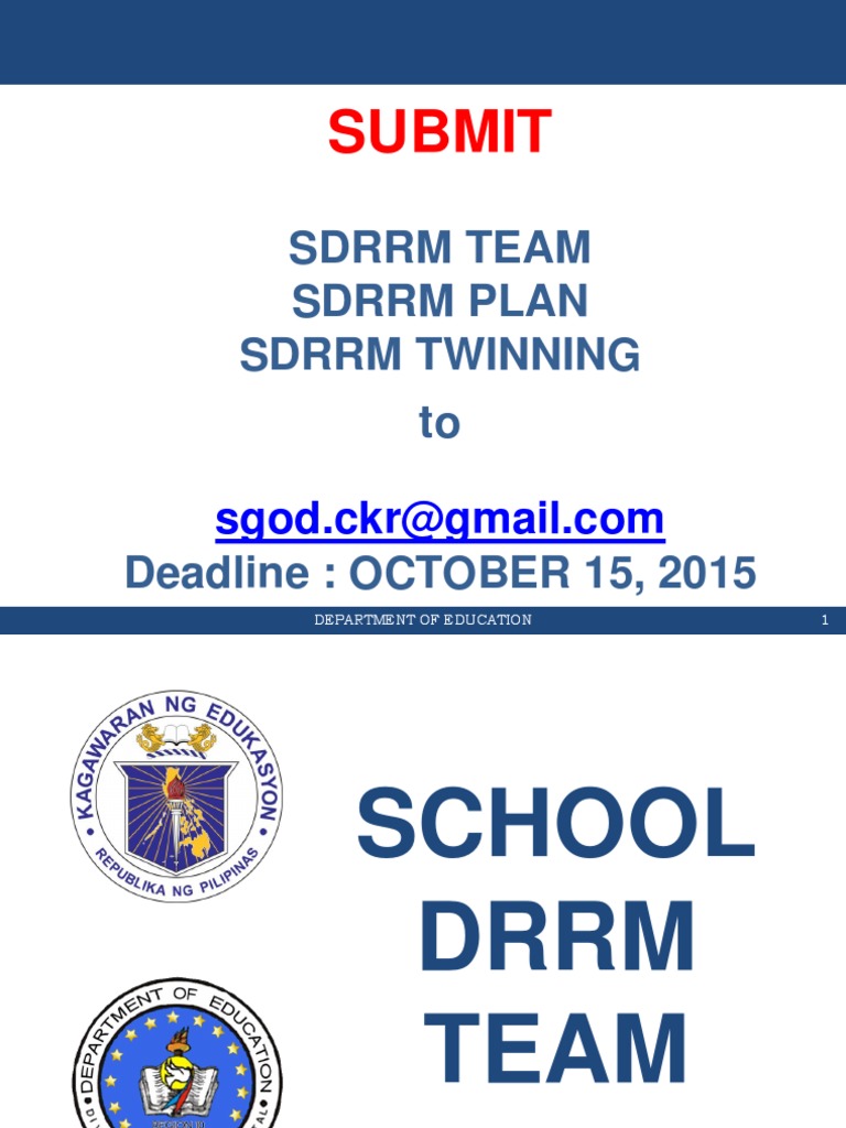 SDRRM Presentation | PDF | Emergency Management | Disaster Risk Reduction