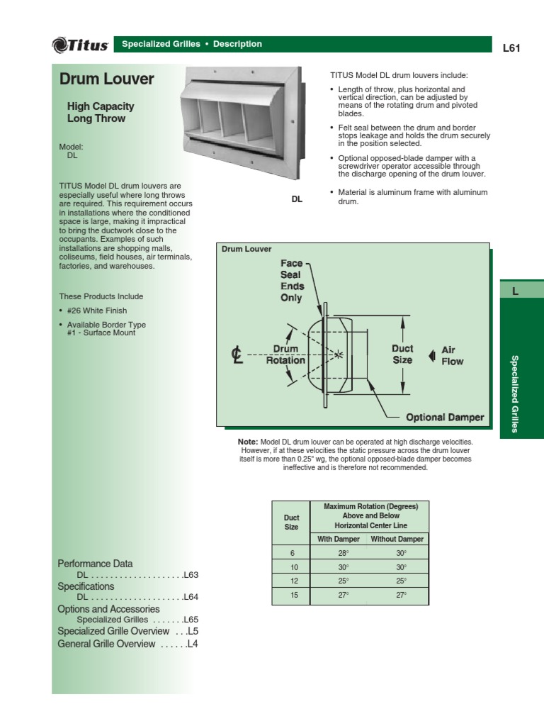 Titus | PDF | Duct (Flow) | Building Engineering