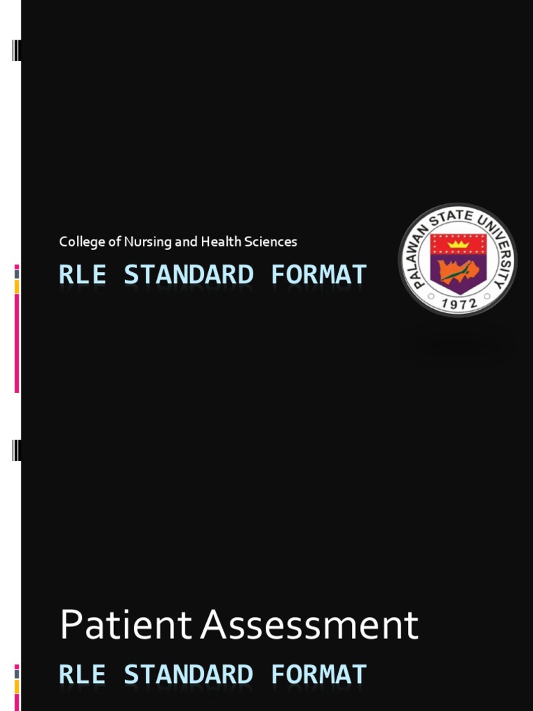 Rle Standard Format: College of Nursing and Health Sciences | PDF ...