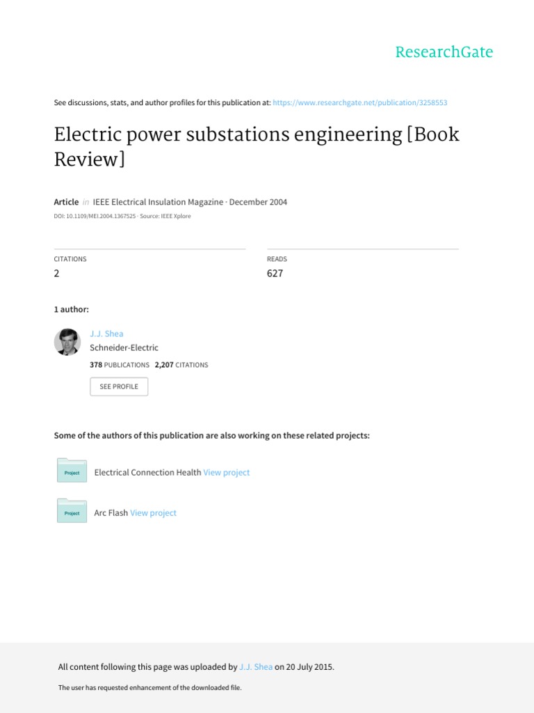 Electric Power Substations Engineering Book Review | PDF | Thin Film | Capacitor