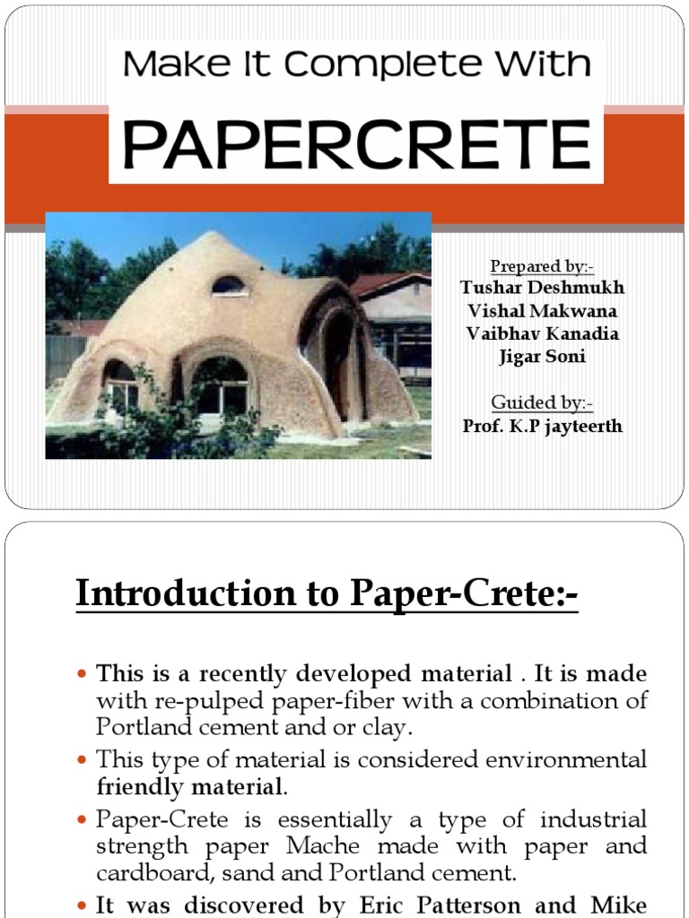 Papercrete | PDF | Building Materials | Strength Of Materials