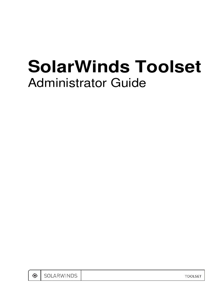 Solarwinds Toolset: Administrator Guide | PDF | Domain Name System | Ip ...