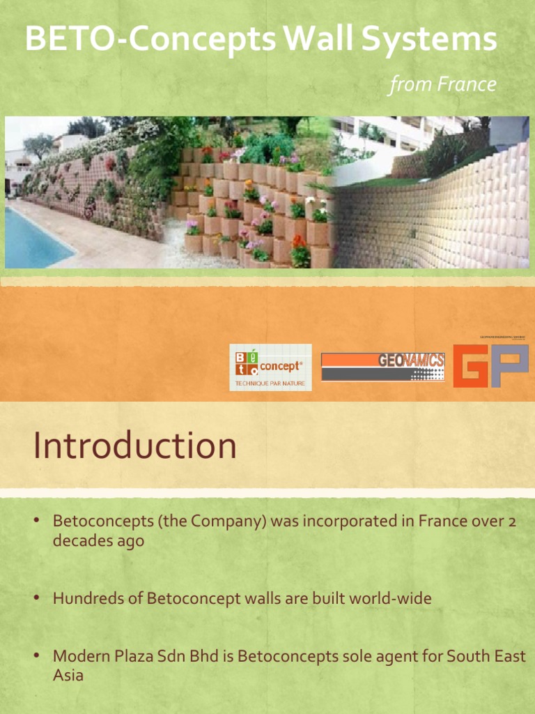 BETO-Concepts Wall Systems - Presentation | PDF | Deep Foundation ...