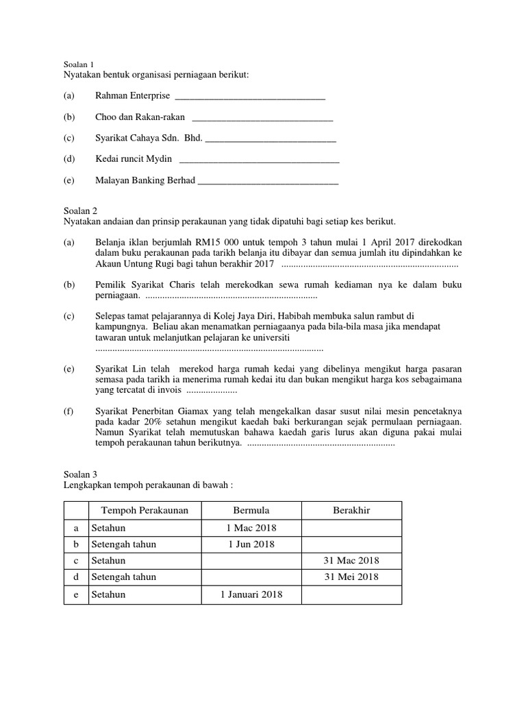 2018 Modul 1 Pengenalan Kepada Perakaunan | PDF
