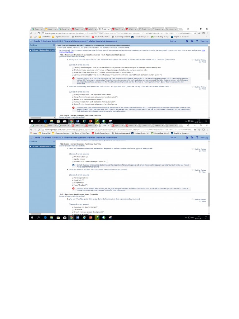 Oracle E Business Suite R12 1 Financial Management Presales Specialist Assessment Pdf