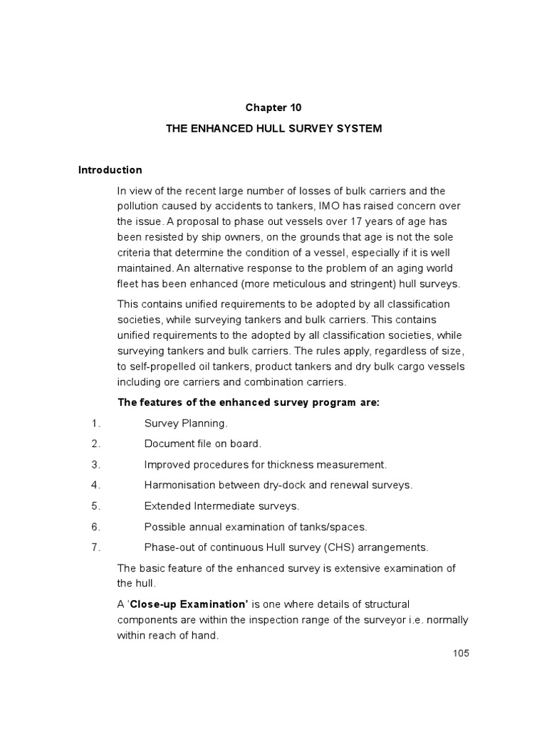 CH 10 Enhanced Survey Programme | PDF | Oil Tanker | Ships