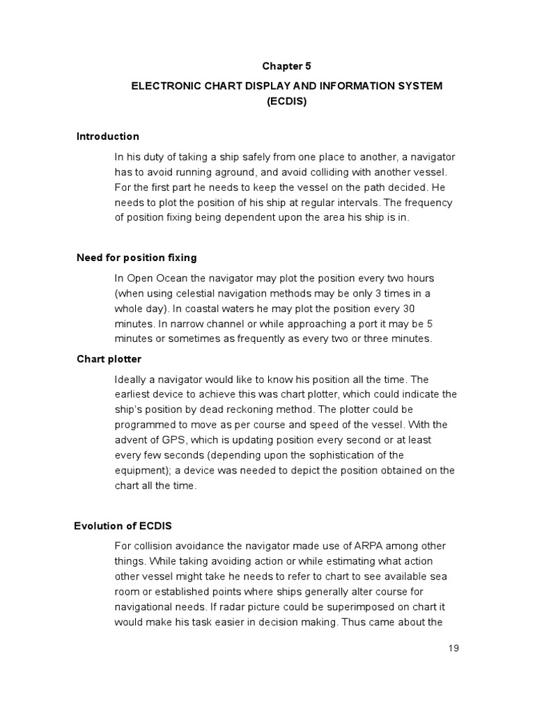 Electronic Chart Display and Information System (Ecdis) | PDF ...