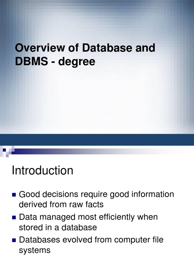 Chapter1 - Database Concepts | Download Free PDF | Databases | Data