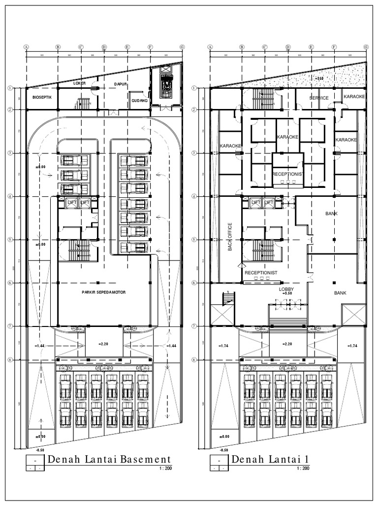 Denah Lantai Basement & 1 | PDF