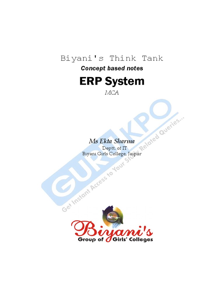 ERP Systems | PDF | Enterprise Resource Planning | Business Process