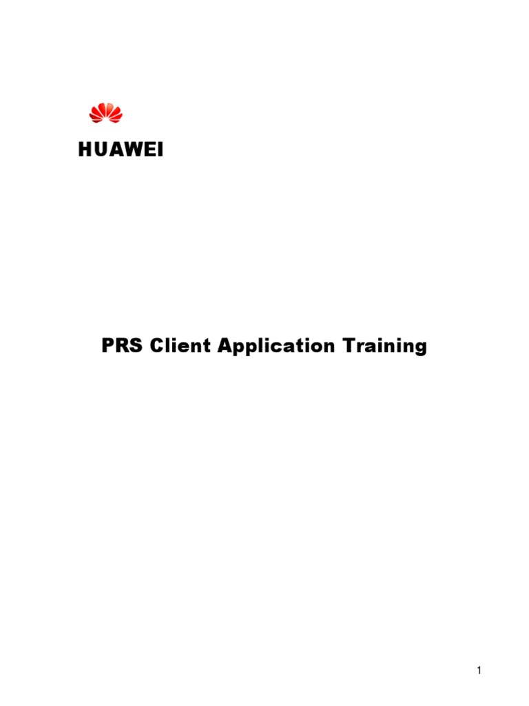PRS Client O&m | PDF | Telecommunication | Telecommunications