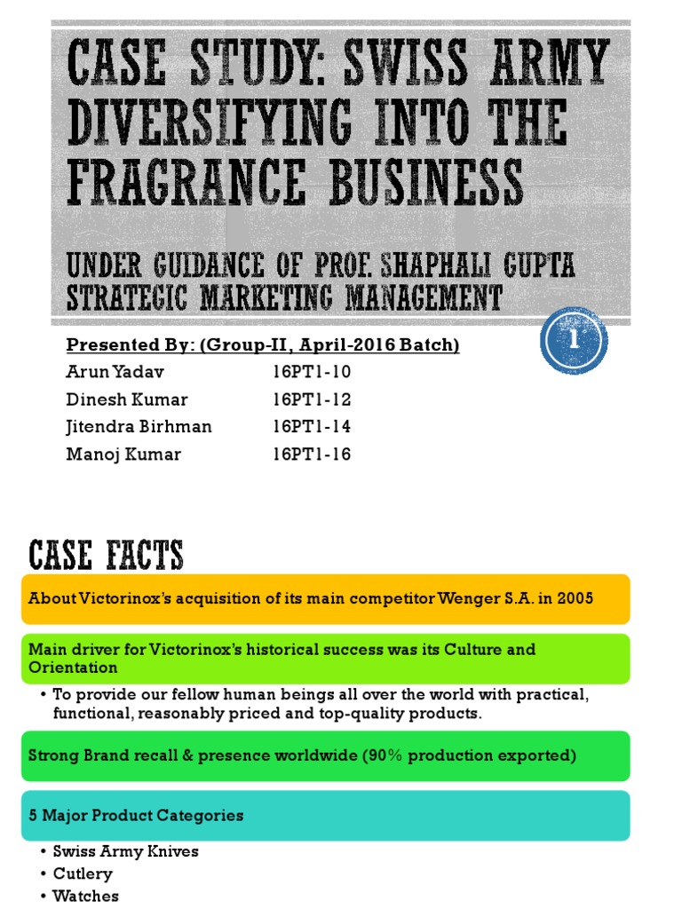 Case Study - Swiss Army | PDF | Brand | Market (Economics)