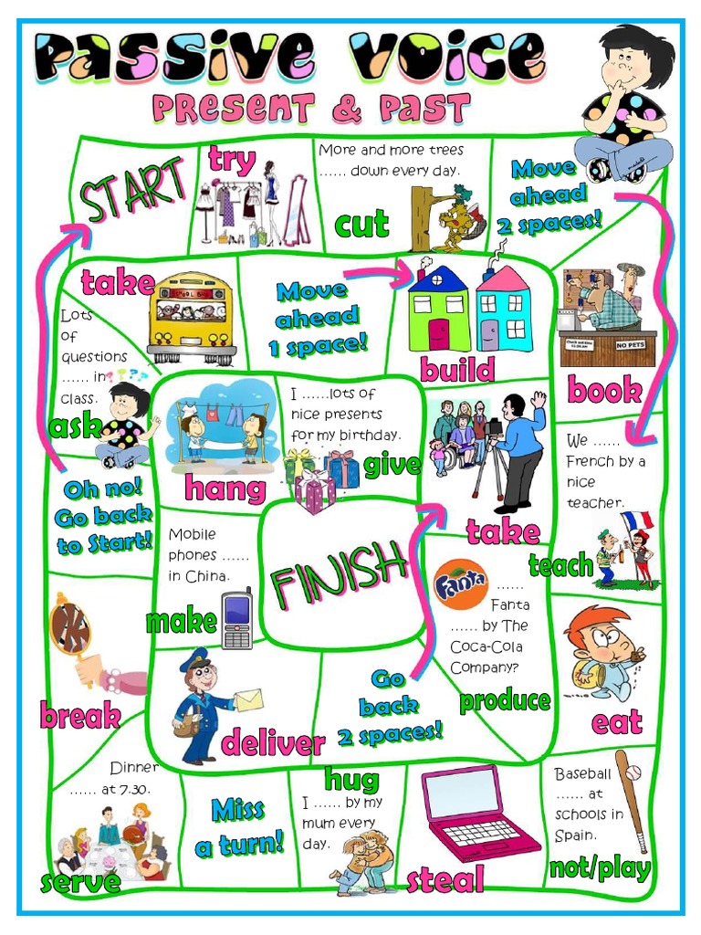 Passive Voice Board Game Instructions | PDF