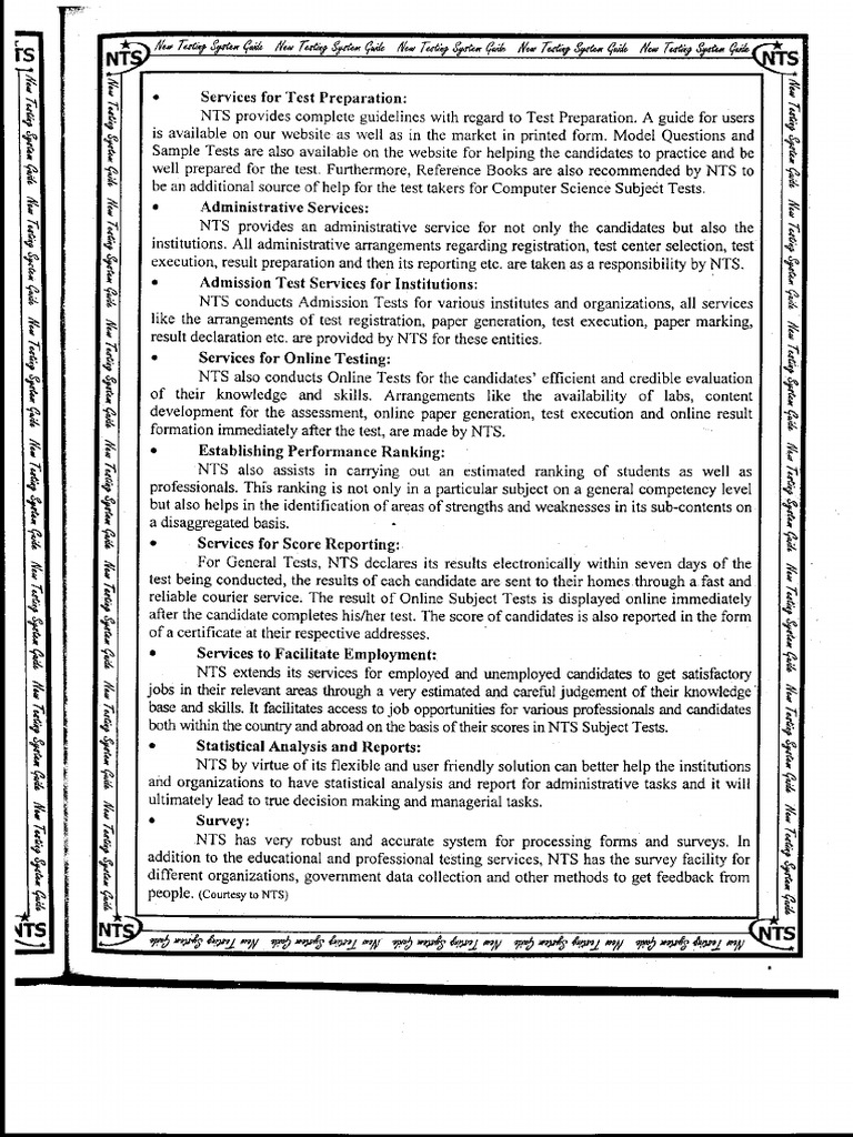 NTS Math Portion - Full GUIDE - BOOK | PDF