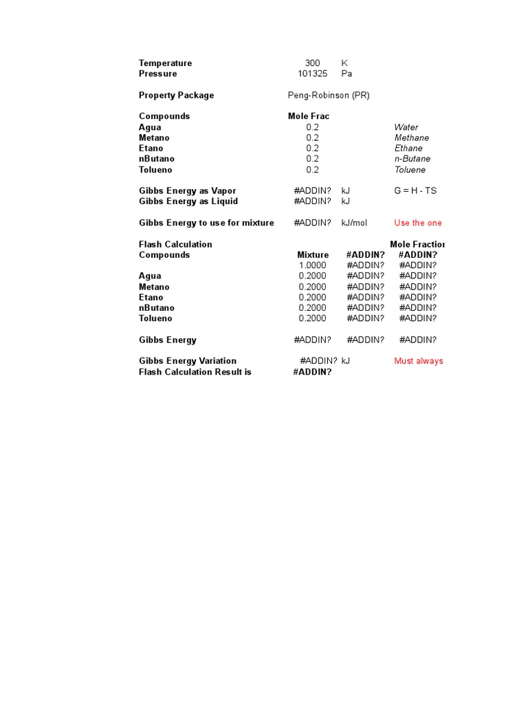 Thermodynamic Flash Calculation | PDF | Science & Mathematics