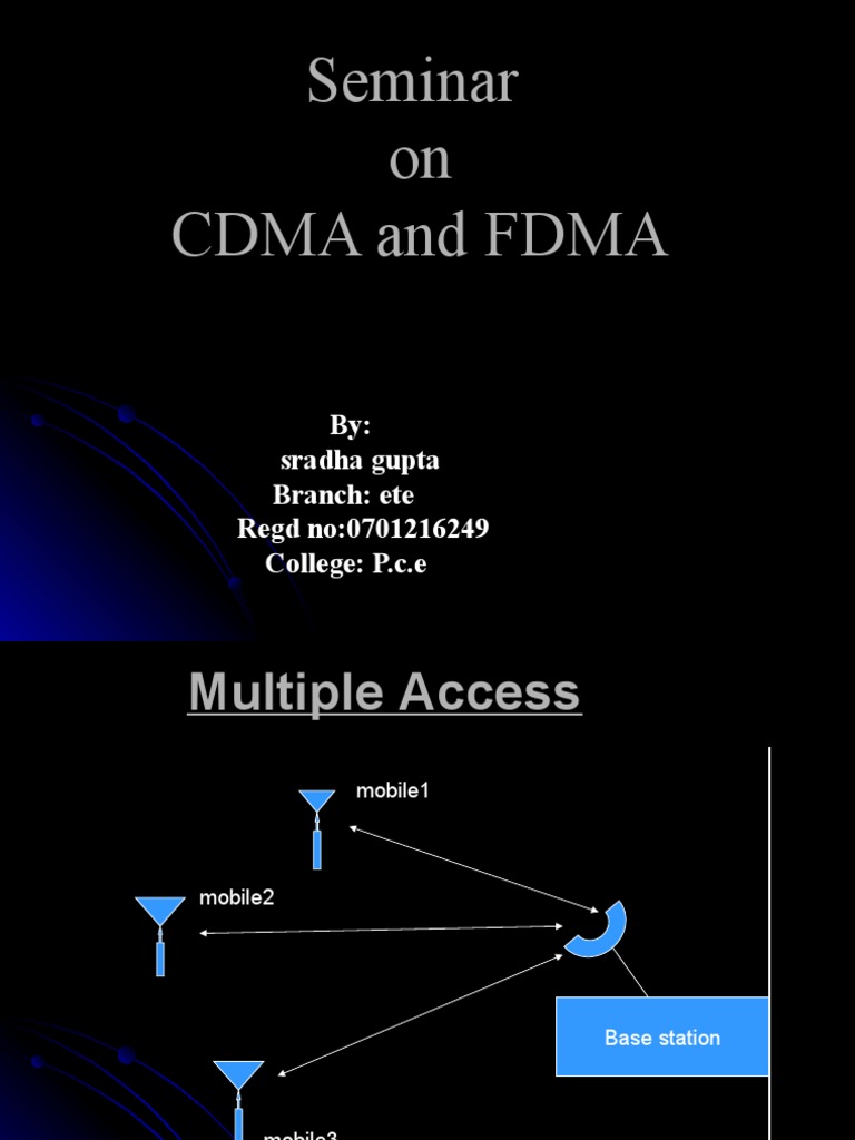Cdma and Fdma | PDF | Modulation | Channel Access Method