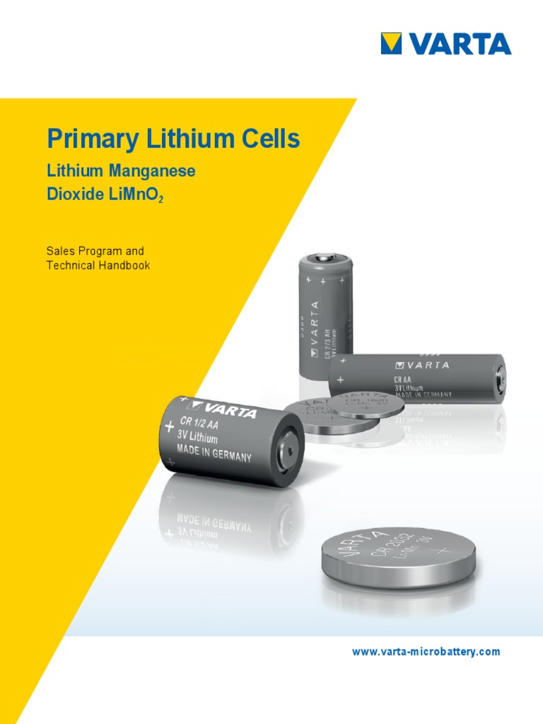 HANDBOOK Primary Lithium Cells en | PDF | Battery (Electricity ...