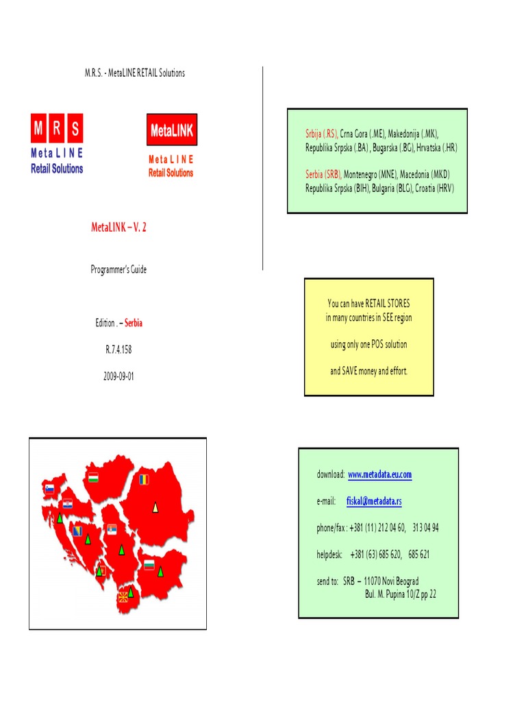 Metalink v74-158c Eng | PDF | Comma Separated Values | Computer File