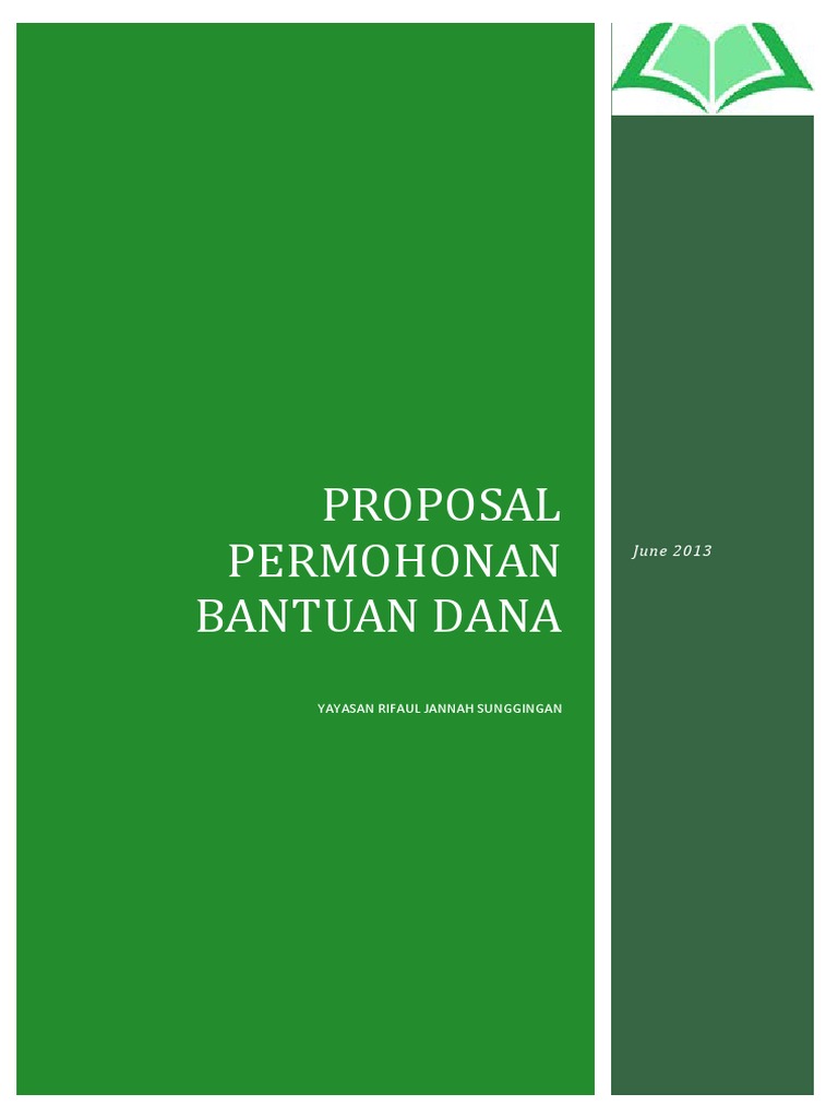 Proposal Pemohon Bantuan Nada PDF | PDF
