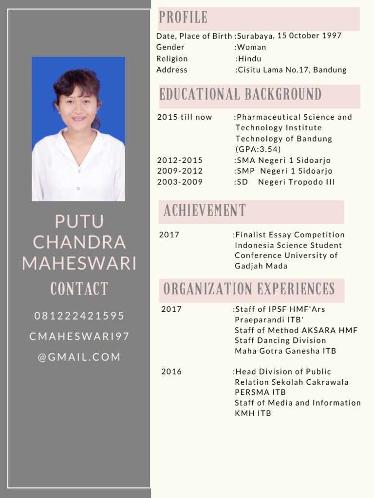 CV Chandra (English) PDF | PDF | Communication | Cognition