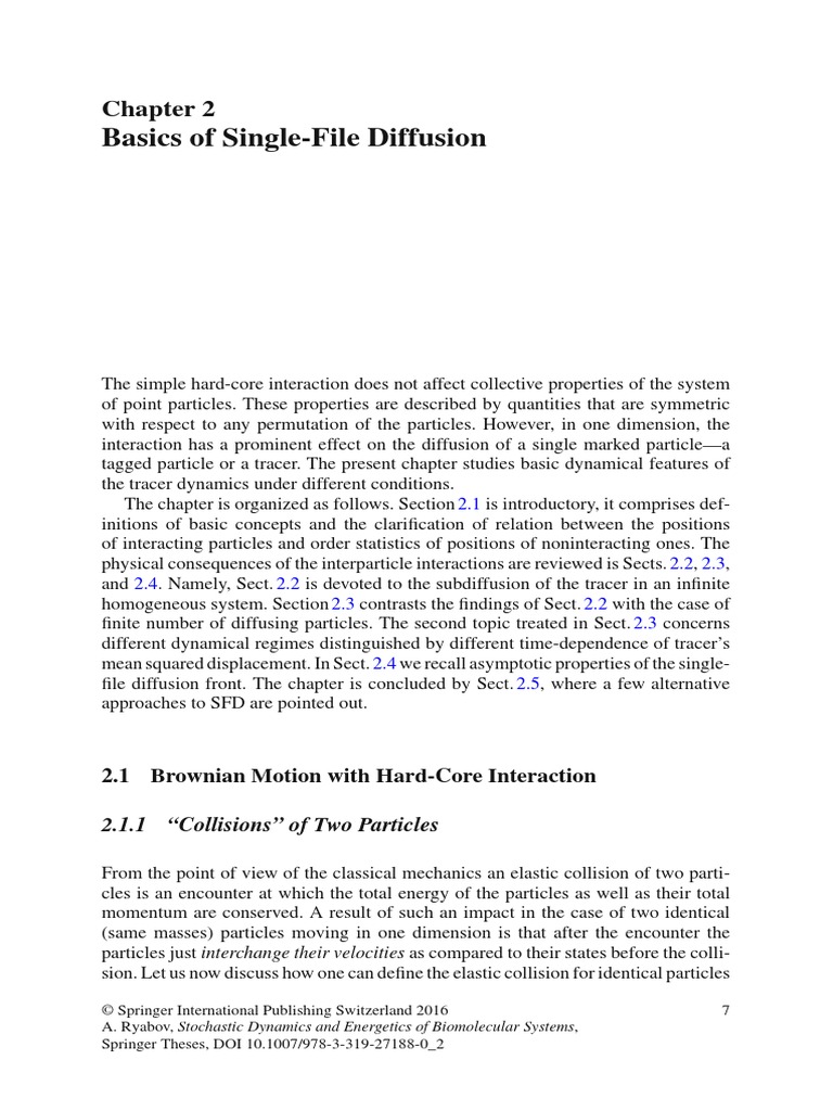 Basics of SFD | PDF | Brownian Motion | Diffusion