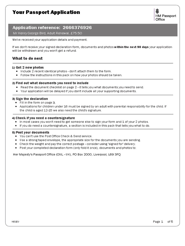 Passport Application Declaration | Download Free PDF | Passport ...
