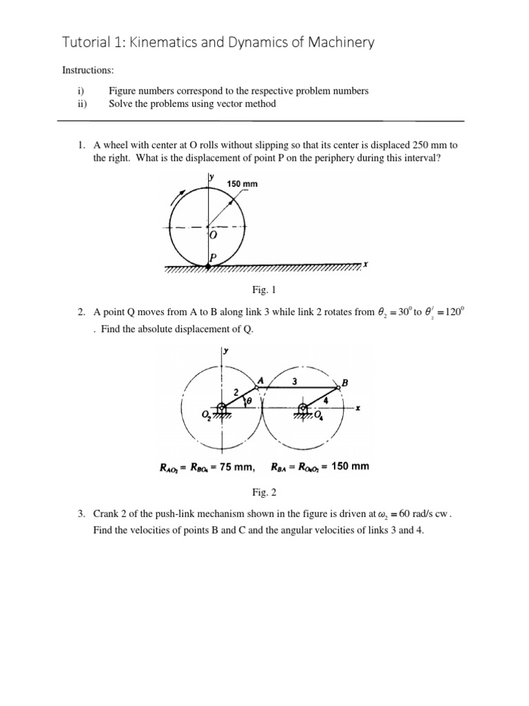 Assignment 1 | PDF | Kinematics | Velocity