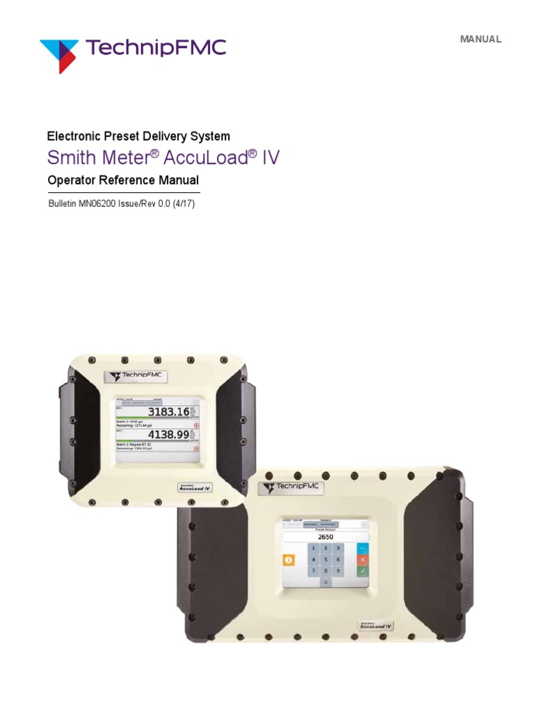 Accuload IV Manual de Operador Mn06200 | PDF | Flow Measurement | Input ...