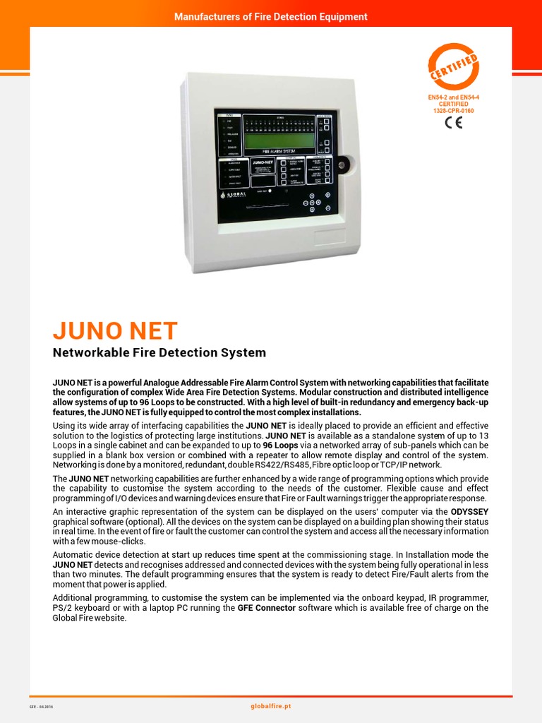 Juno Net: Networkable Fire Detection System | PDF | Power Supply ...
