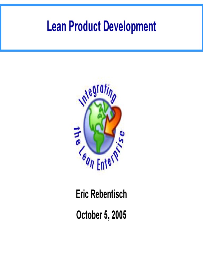 Lean Product Development | PDF | Lean Manufacturing | New Product ...