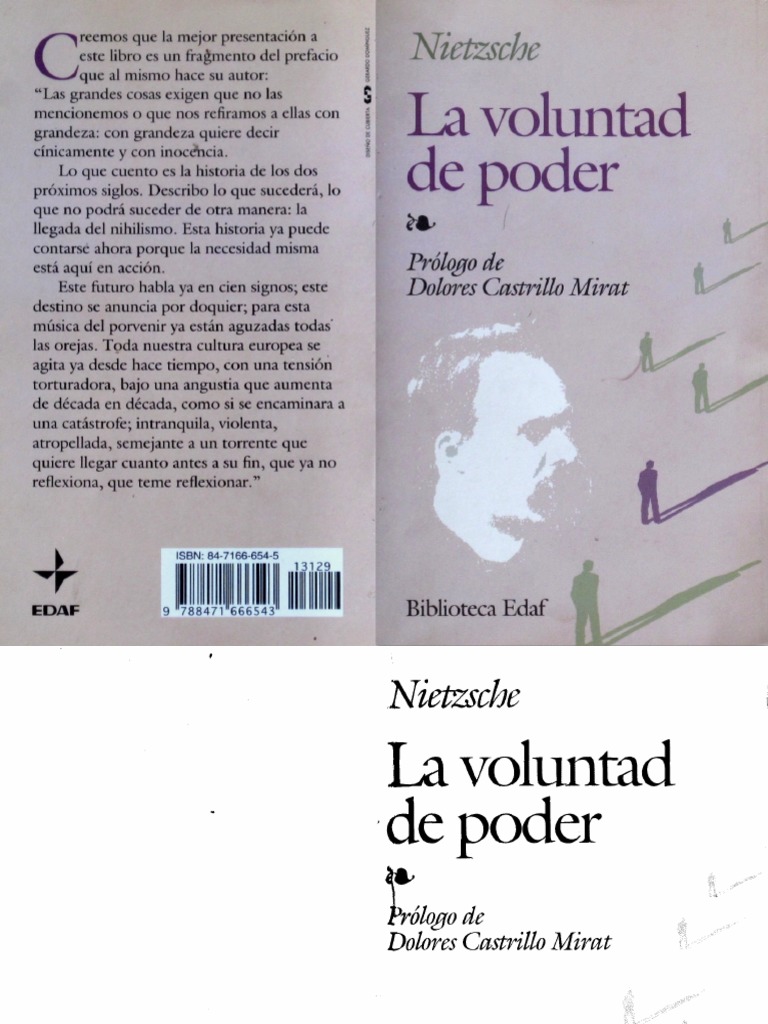 NIETZSCHE, Friedrich (1901) - La Voluntad de Poder (Edaf, Madrid, 2000 ...