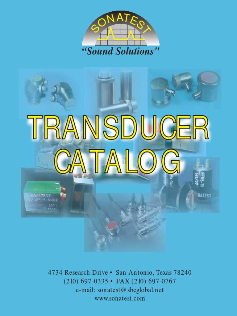 American Transducer Cat | PDF | Optical Resolution | Lens (Optics)