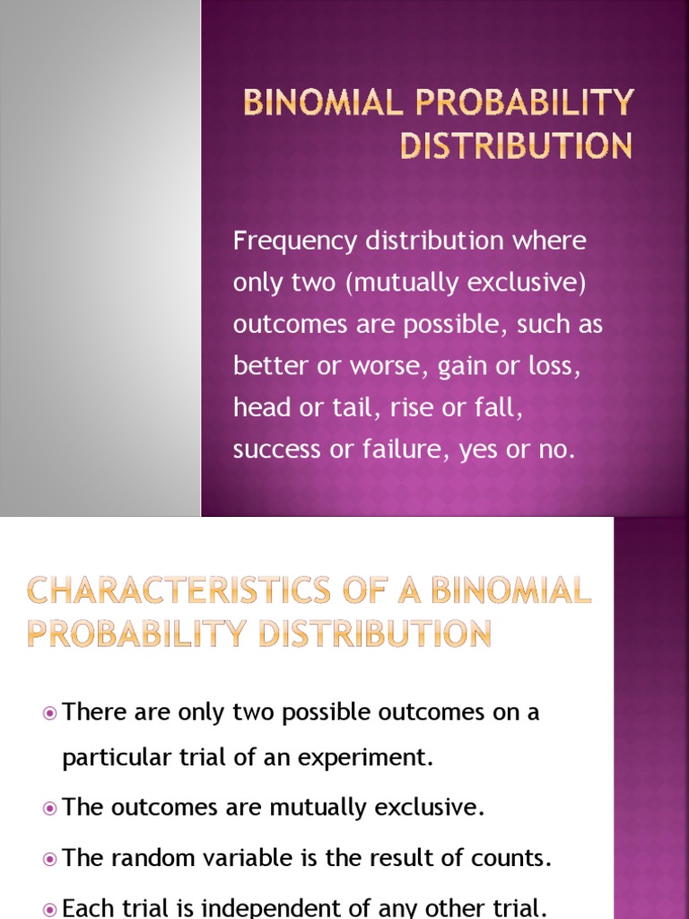 Binomial Probability Distribution Explained | PDF