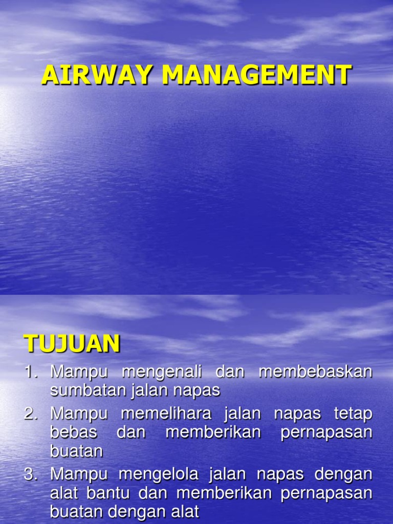 Airway Management | PDF